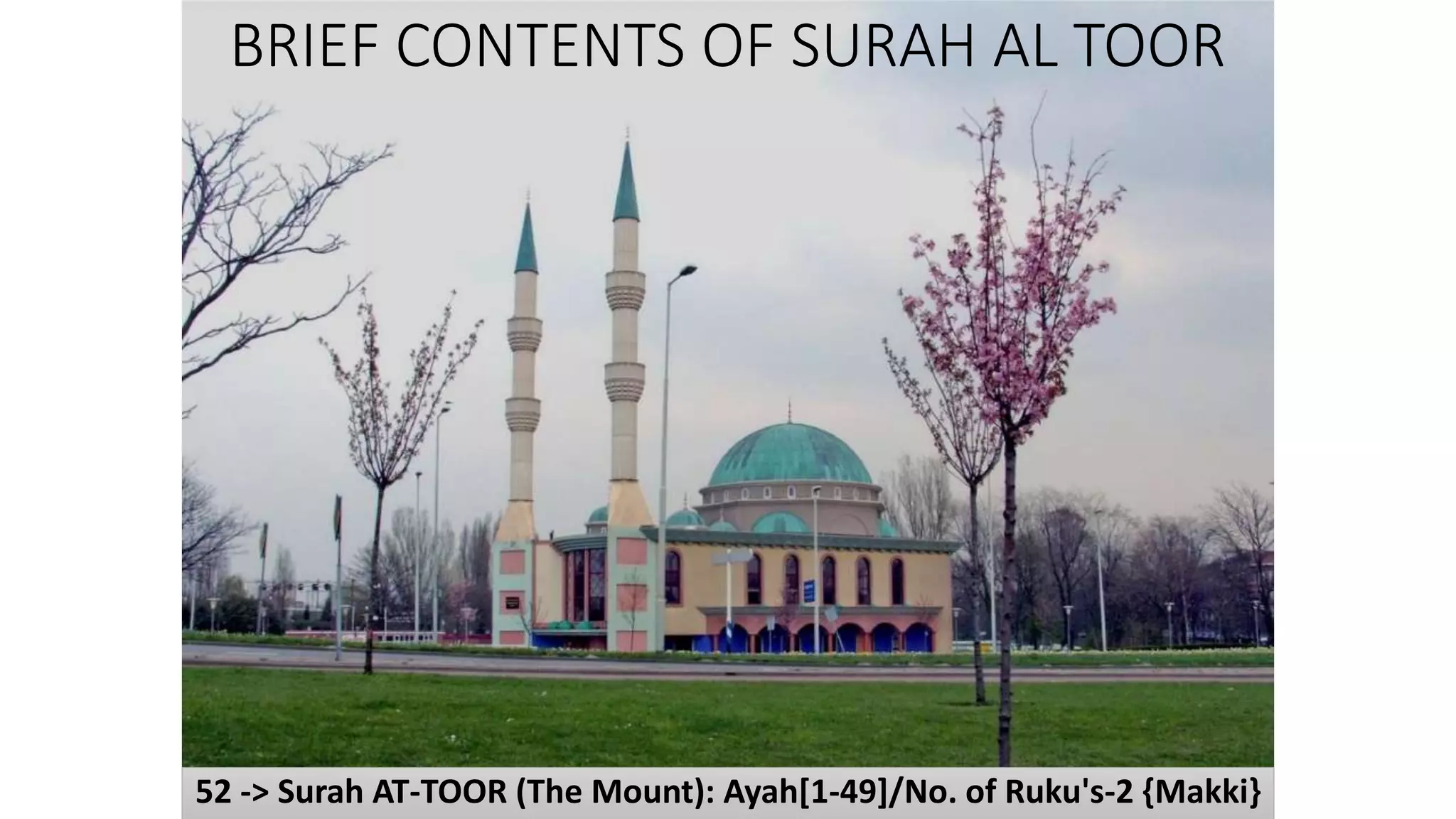 50-52 Contents of Surah Qaaf Al Zaariyaat Al Toor | PPTX | Islam ...
