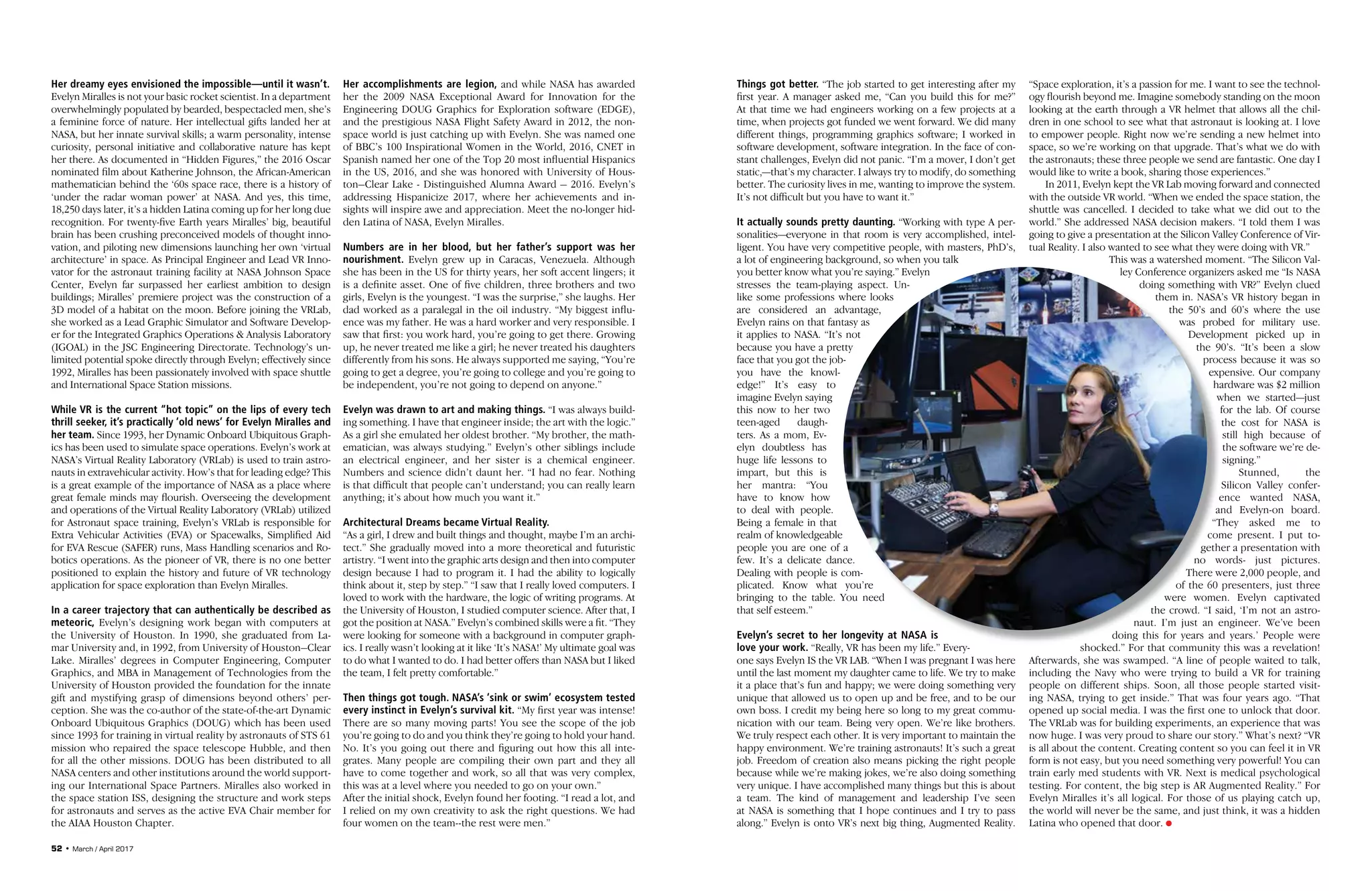 VIRTUAL VISIONARY : NASA's HIDDEN LATINA EVELYN MIRALLES | PDF