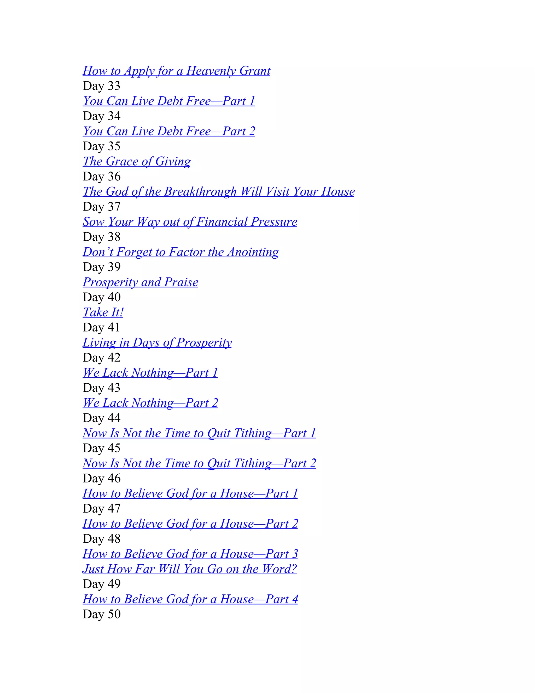 50 days of prosperity - george pearsons | PDF | Spirituality | Religion ...