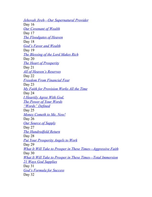 50 days of prosperity - george pearsons | PDF | Spirituality | Religion ...