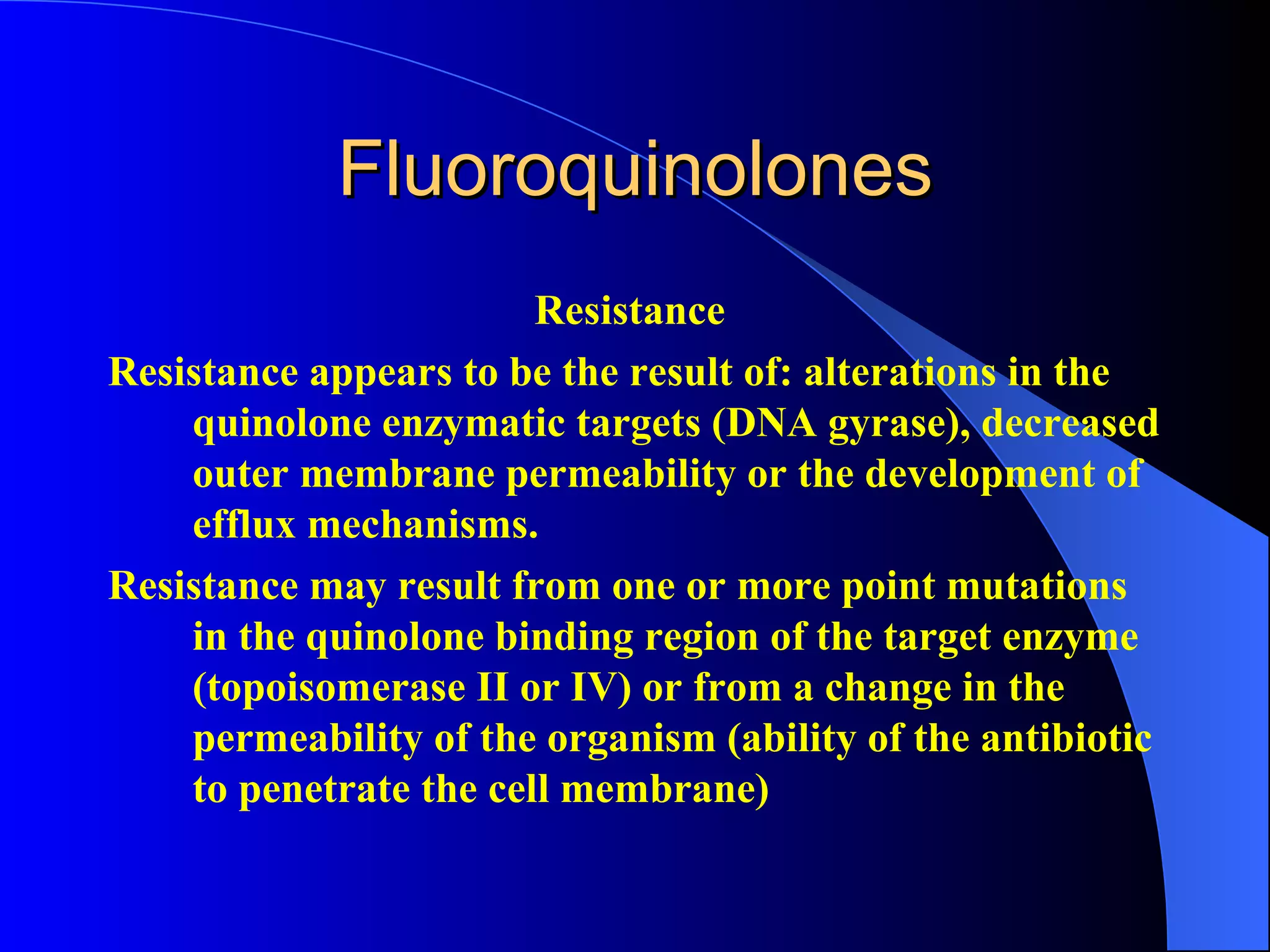 fluoroquinolones | PPS