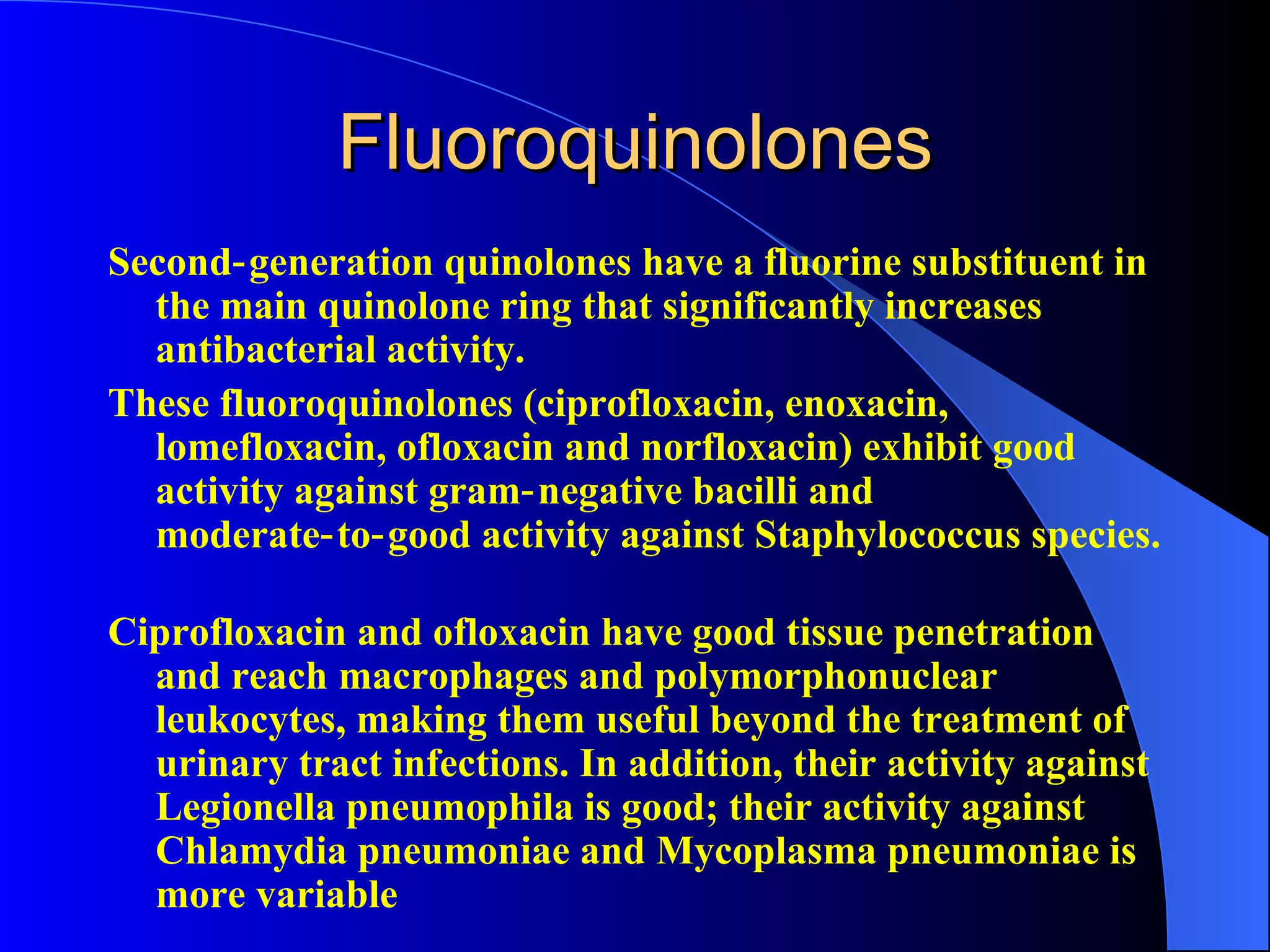 fluoroquinolones | PPS
