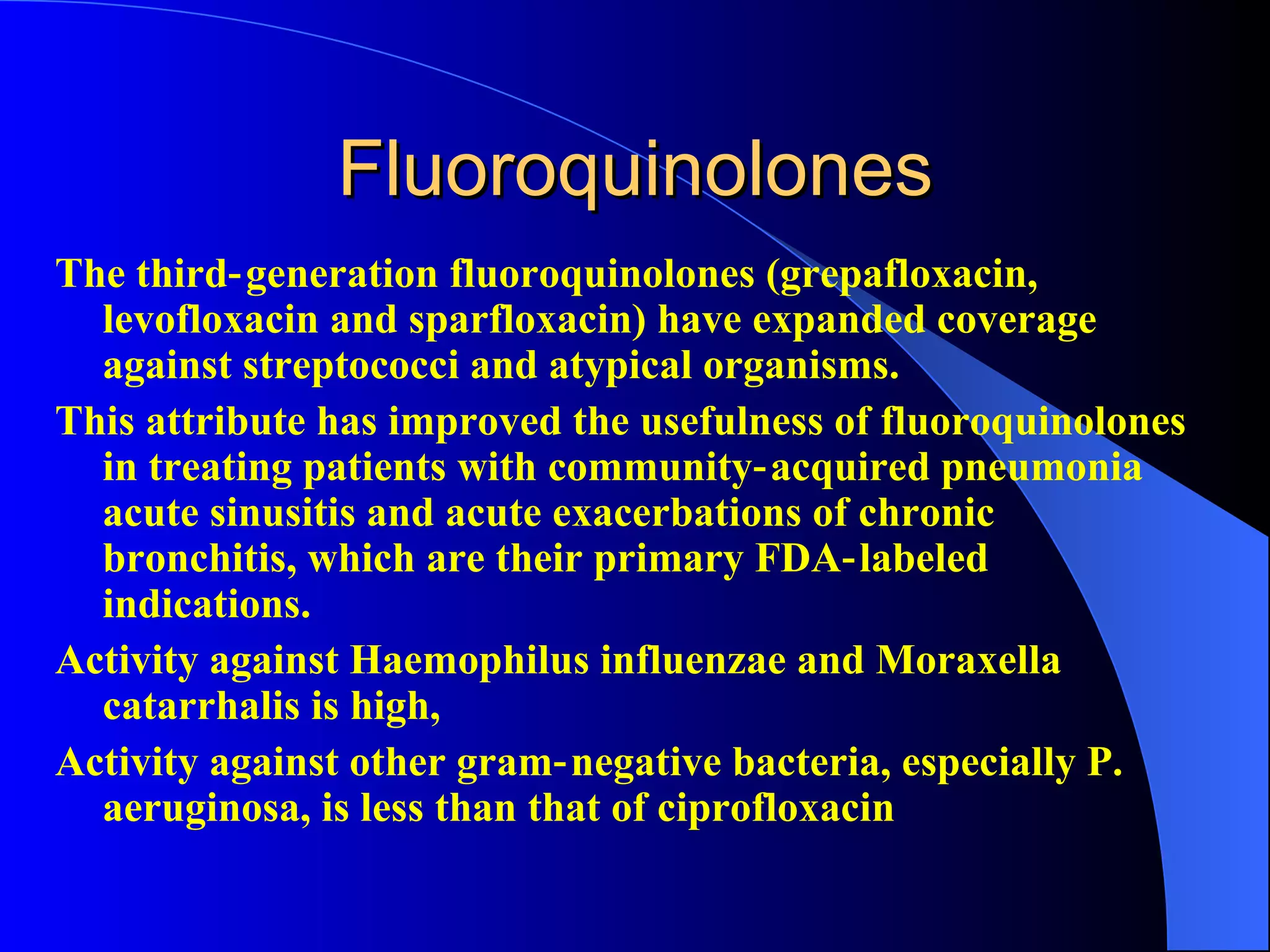 fluoroquinolones | PPS