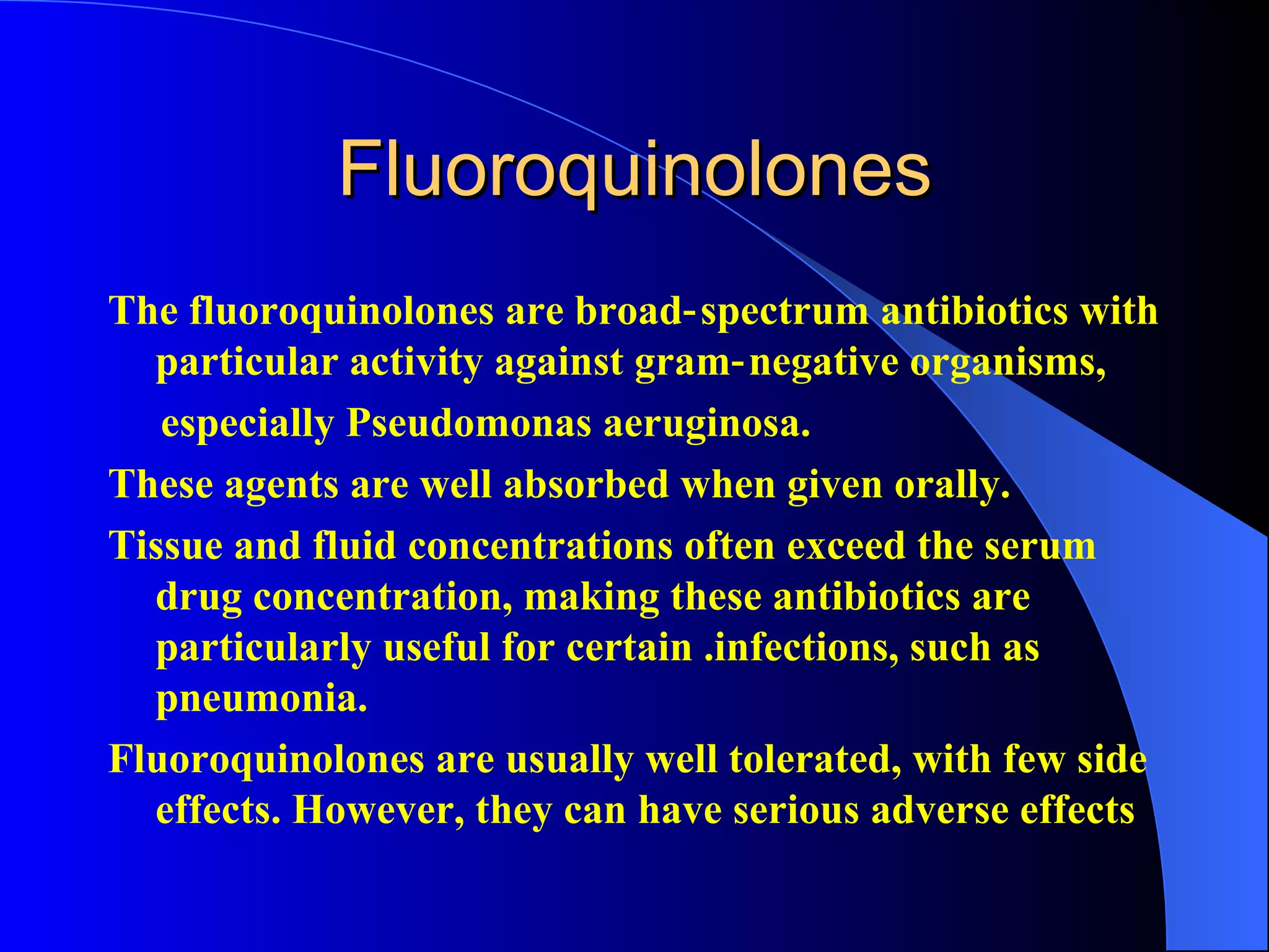 fluoroquinolones | PPS