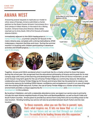 Case for Support - Amana Academy - Atlanta Booklet printing | PDF