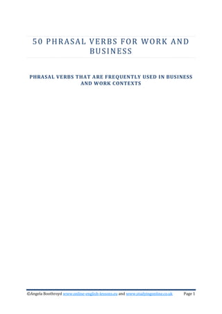 50 phrasal-verbs-for-work-and-business | PDF
