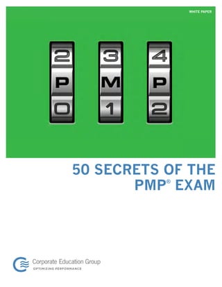 50 secrets-of-the-pmp-exam-white-paper | PDF