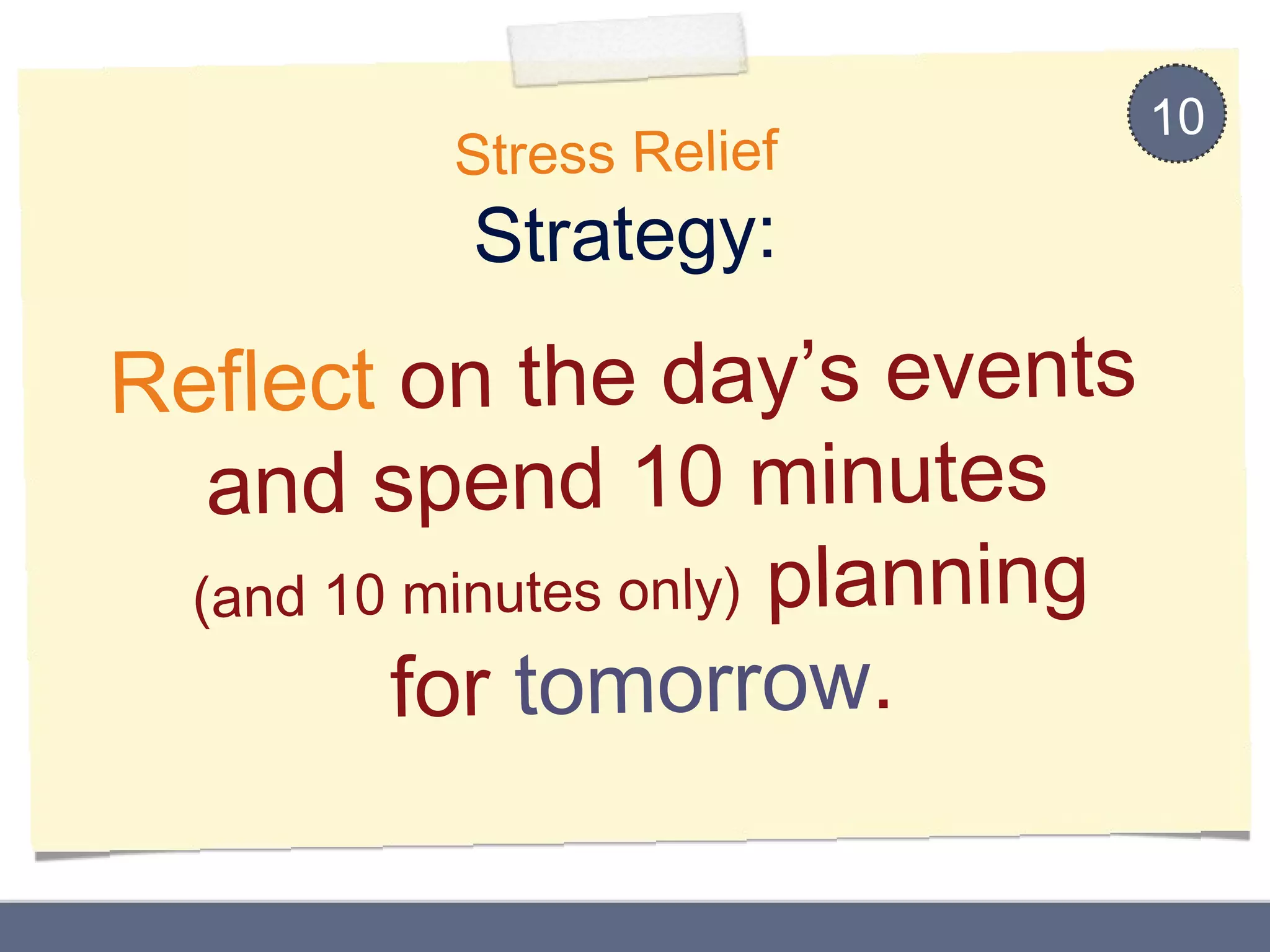 50 Simple Stress Relief Strategies | PPT