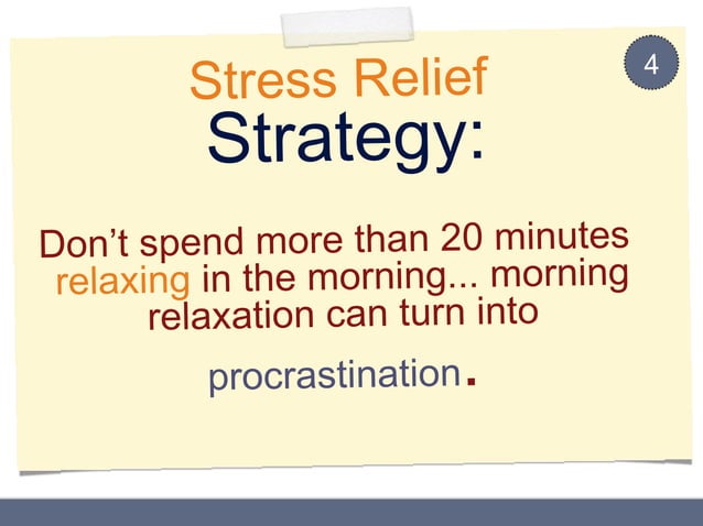 50 Simple Stress Relief Strategies | PPT