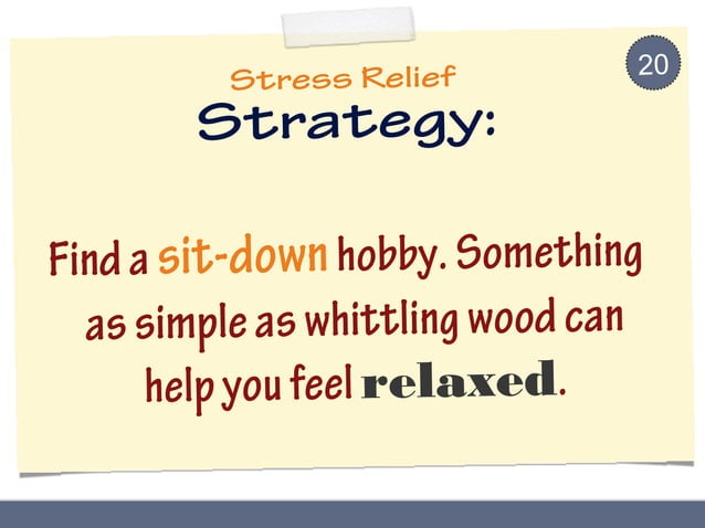 50 Simple Stress Relief Strategies | PPT