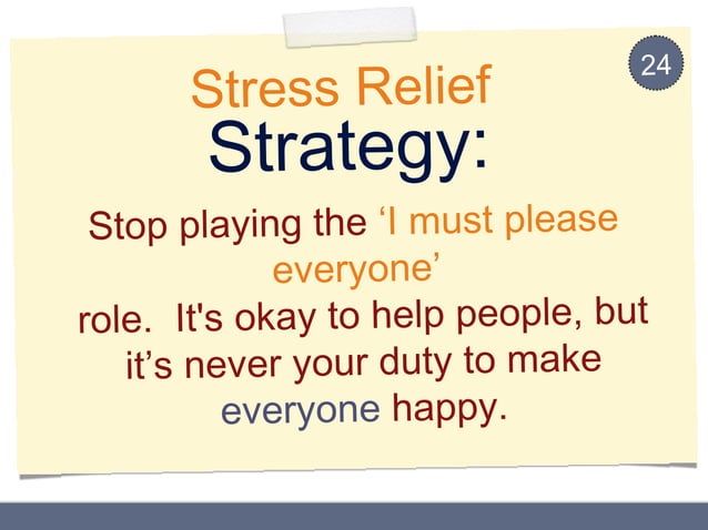 50 Simple Stress Relief Strategies | PPT