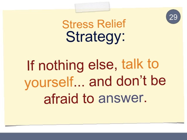 50 Simple Stress Relief Strategies | PPT