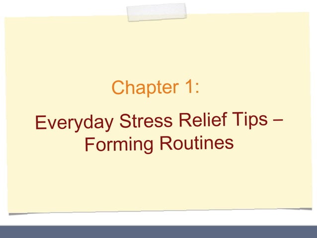 50 Simple Stress Relief Strategies | PPT