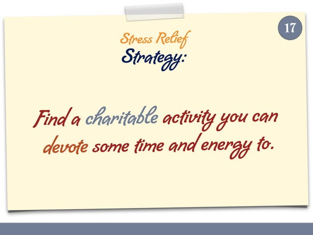 50 simple-stress-relief-strategies | PDF | Mental Health | Diseases and ...