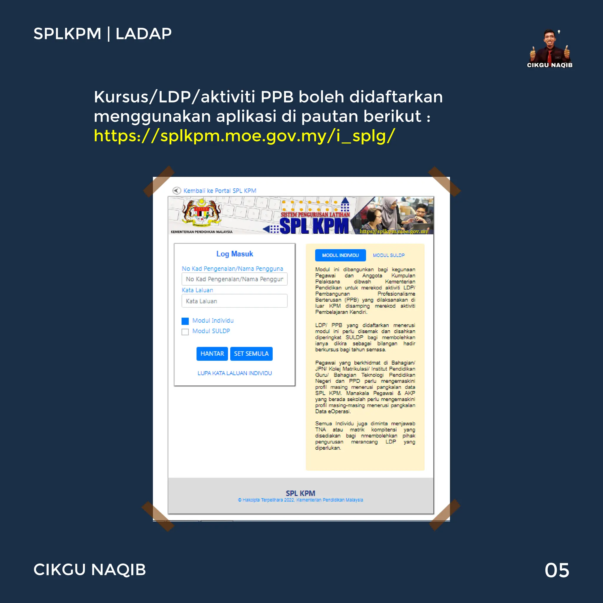 SPLKPM - LADAP (LDP) Latihan dalam Perkhidmatan | PDF