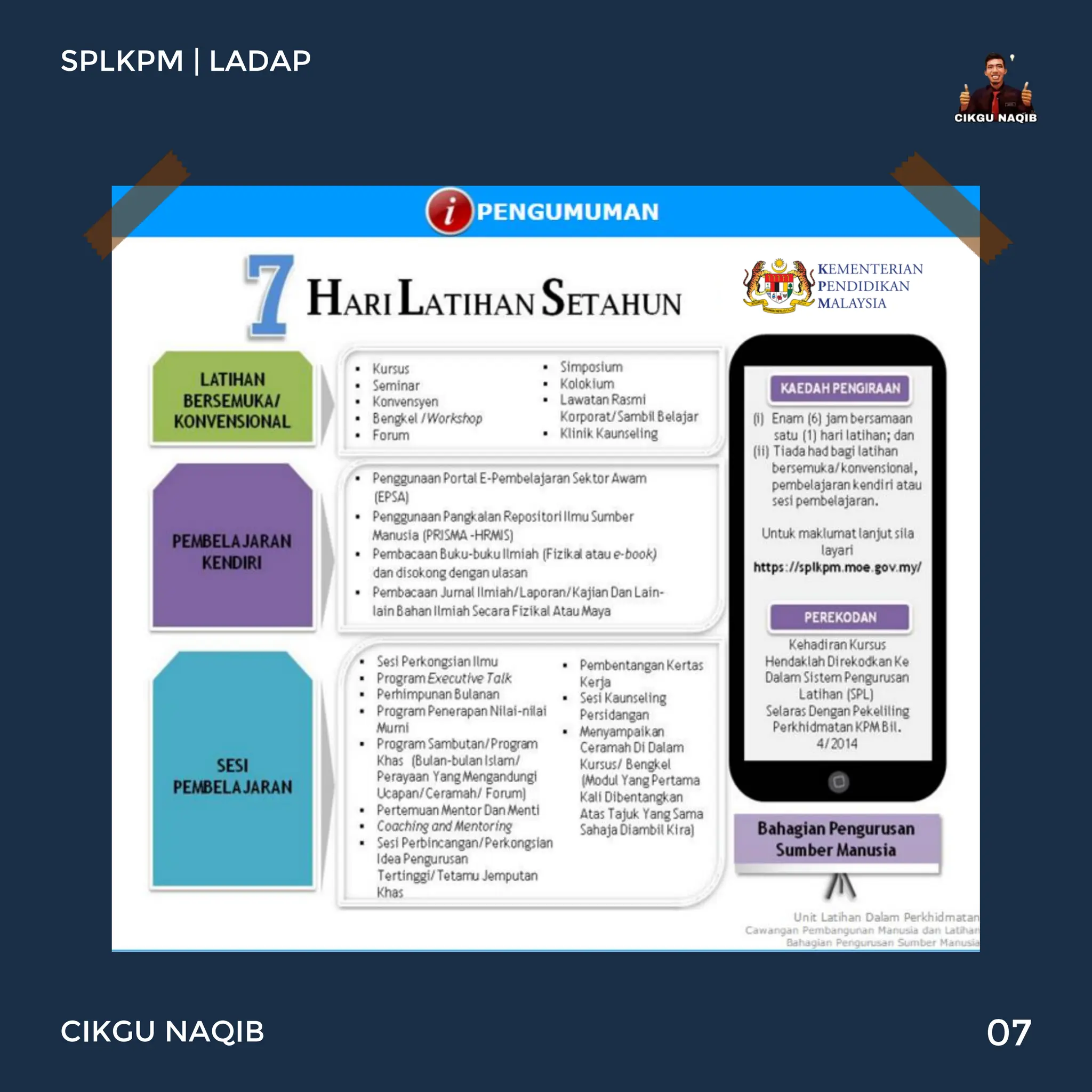 SPLKPM - LADAP (LDP) Latihan dalam Perkhidmatan | PDF