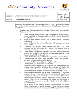 500.52 vaccination certificate notice to comply 022012 | PDF