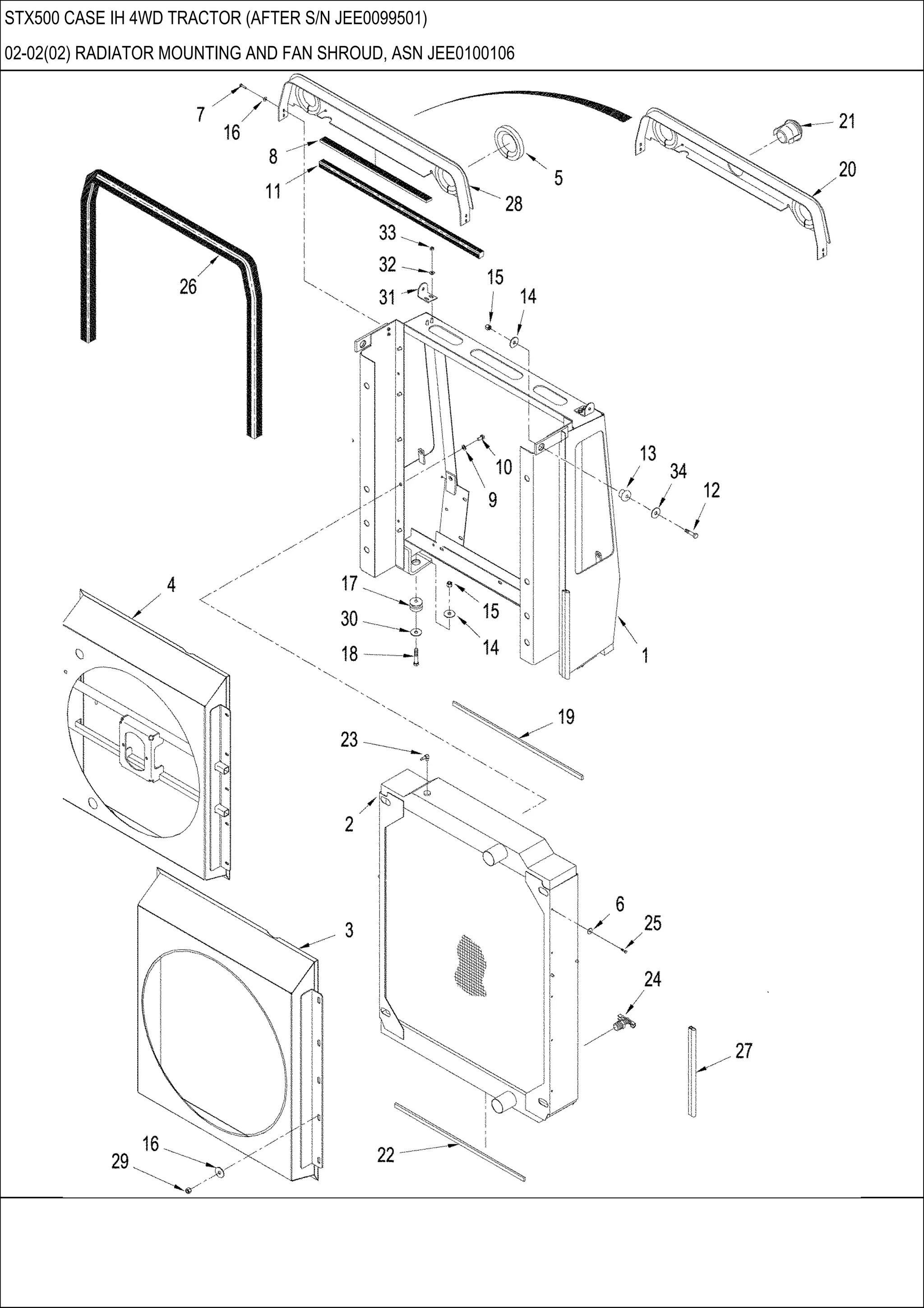 STX 500 CASE IH 4WD Tractor parts catalog | PDF