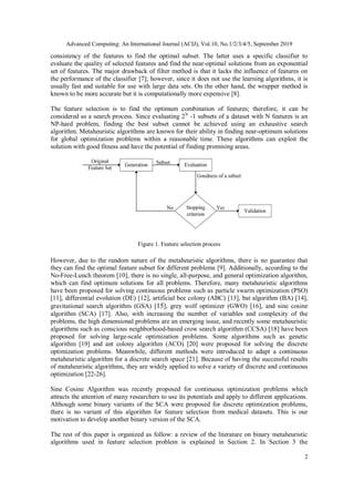 BINARY SINE COSINE ALGORITHMS FOR FEATURE SELECTION FROM MEDICAL DATA | PDF
