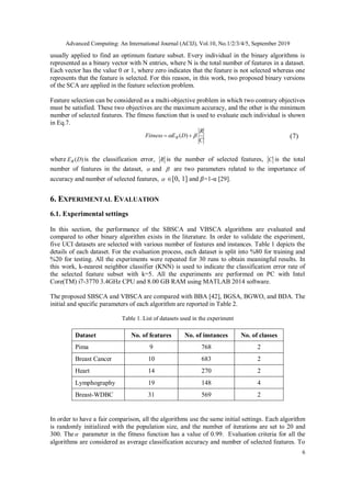 BINARY SINE COSINE ALGORITHMS FOR FEATURE SELECTION FROM MEDICAL DATA | PDF