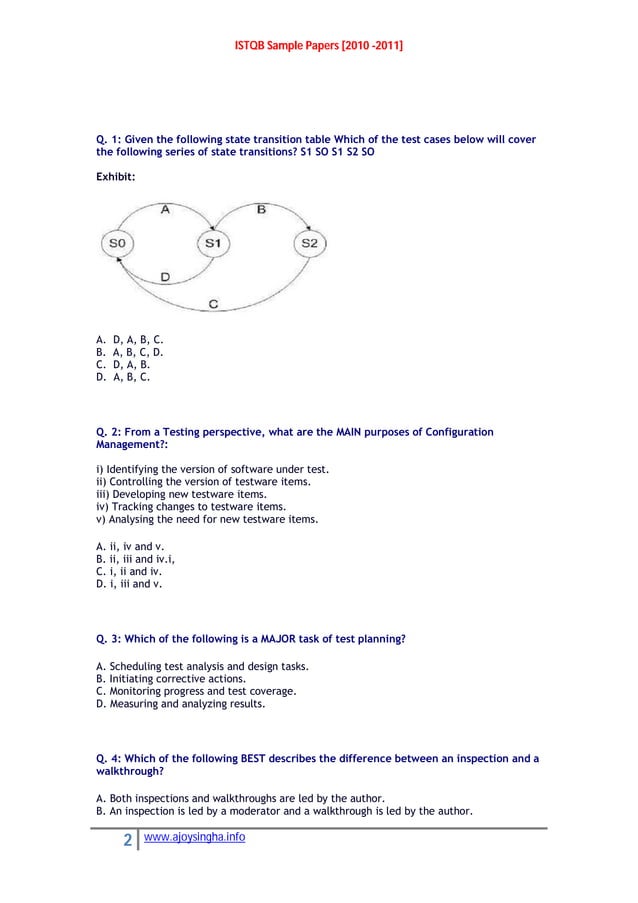 500 istqb-sample-papers-2010-2011 | PDF