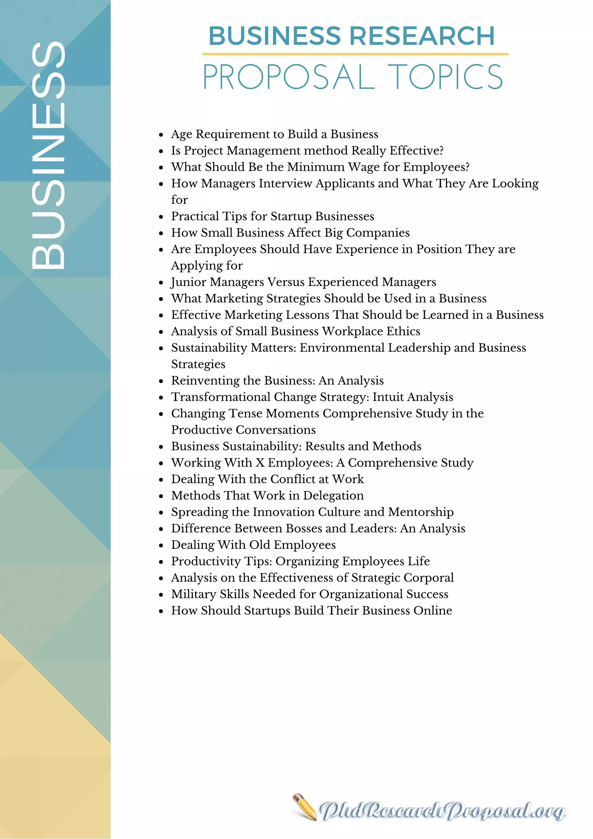 500 PhD Research Proposal Topics | PDF