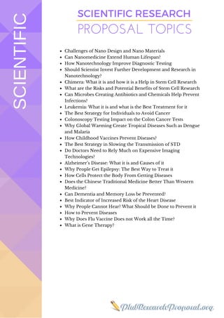 500 PhD Research Proposal Topics | PDF
