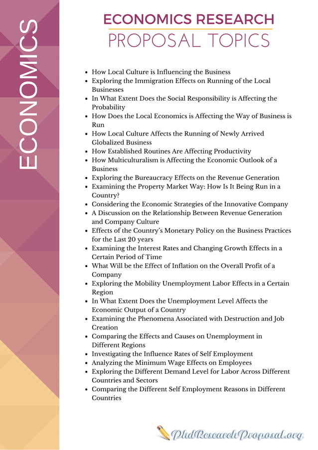 500 PhD Research Proposal Topics | PDF