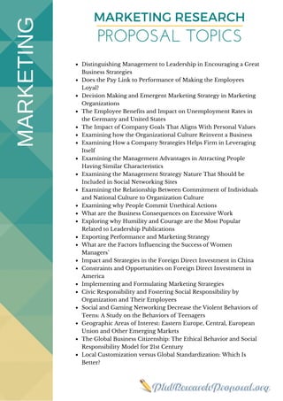 500 PhD Research Proposal Topics | PDF