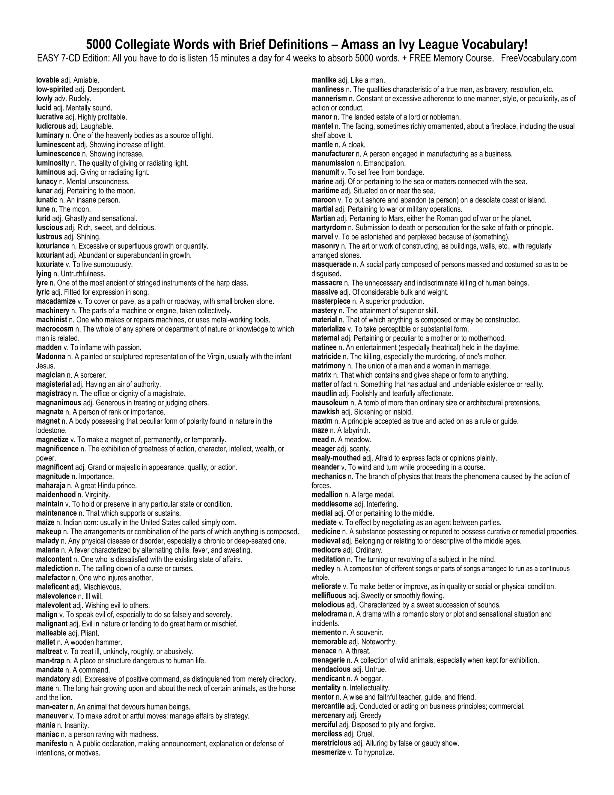 5000 toefl-words [1] | PDF