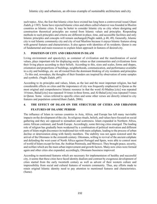 Islamic city and urbanism an obvious example of sustainable ...