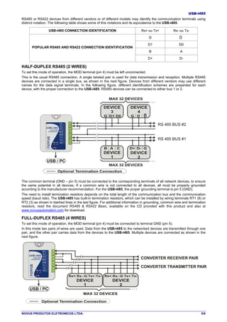 5000466 v10x a manual conversor usb-i485 - english | PDF
