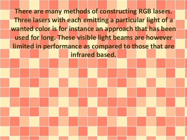 An RGB Laser And Its Applications