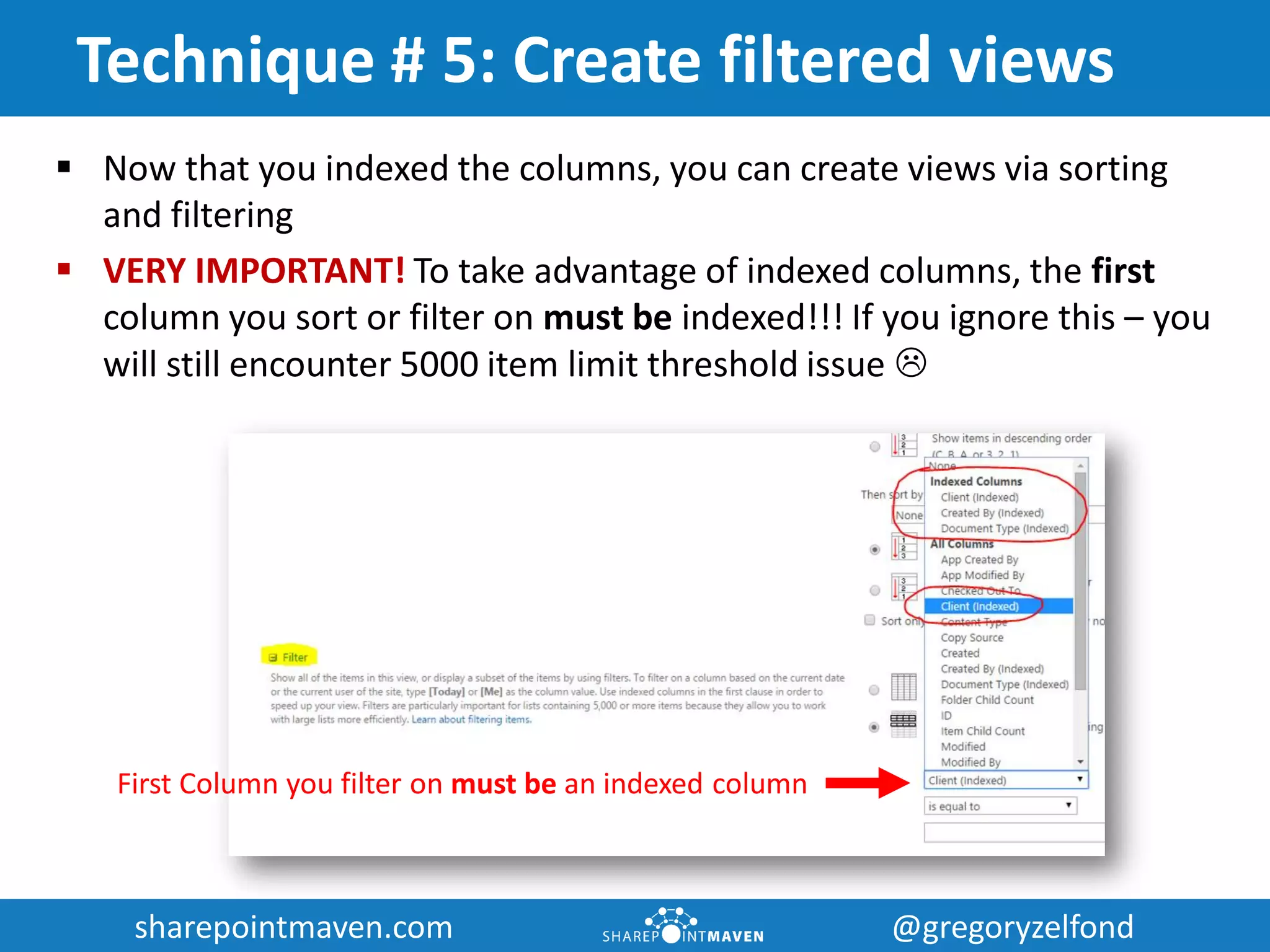 Sharepoint 5000 Item List View Threshold Checklist And Best Practices Ppt 0538