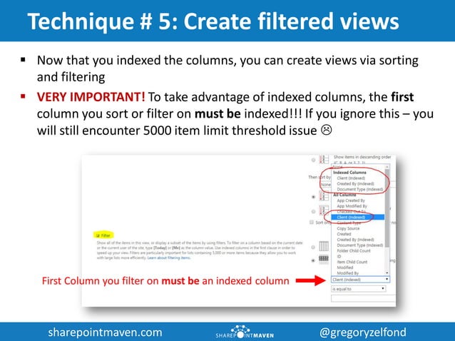 SharePoint 5000 Item List view Threshold Checklist and Best Practices | PDF