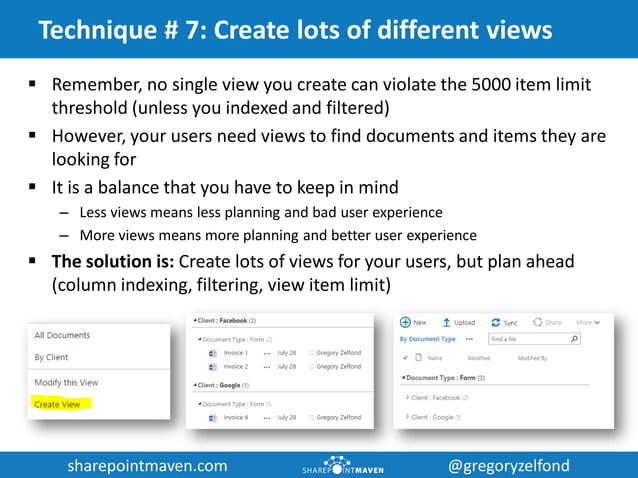 SharePoint 5000 Item List view Threshold Checklist and Best Practices | PDF