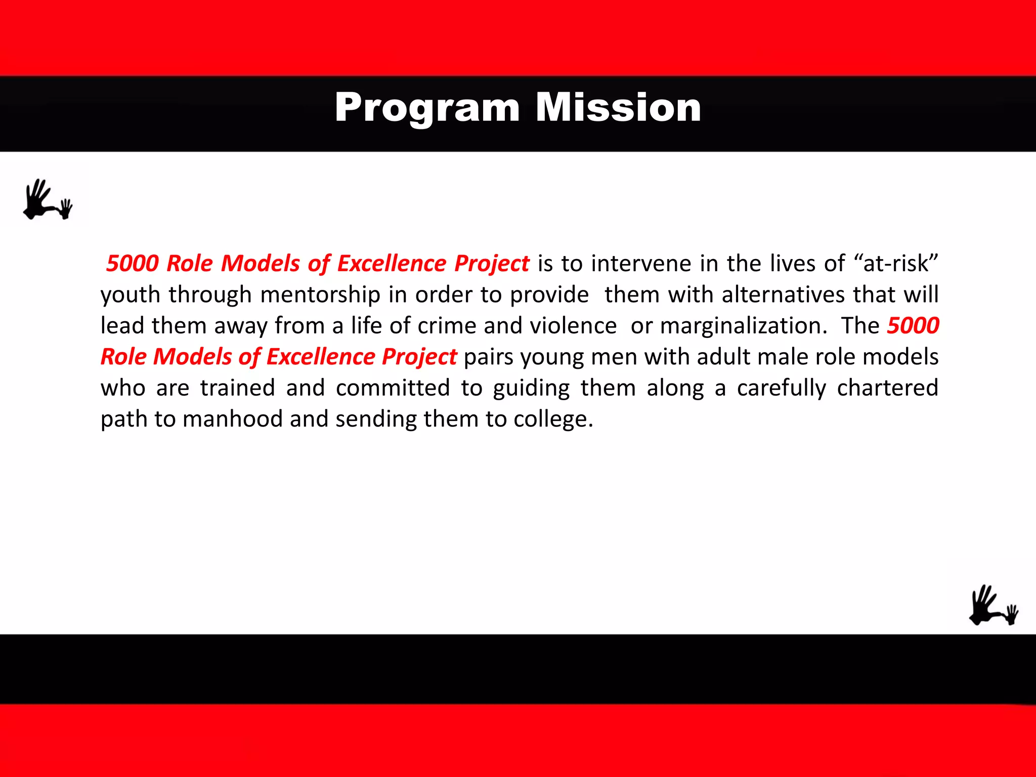 5000 role models of excellence project program overview | PDF