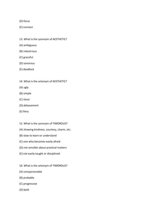 5000 Sat Vocabulary Words | PDF