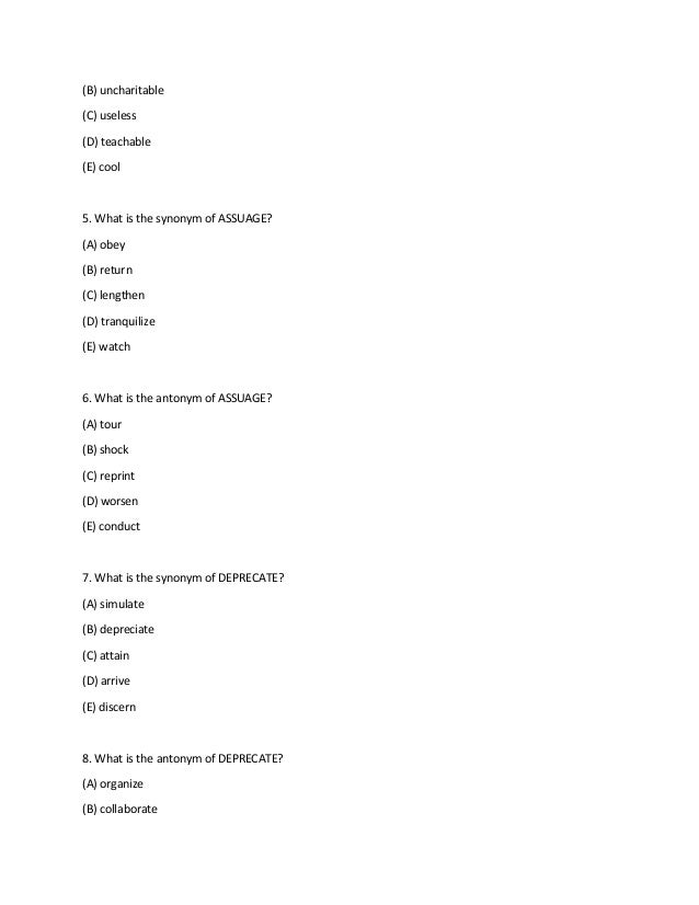 5000 Sat Words List | PDF