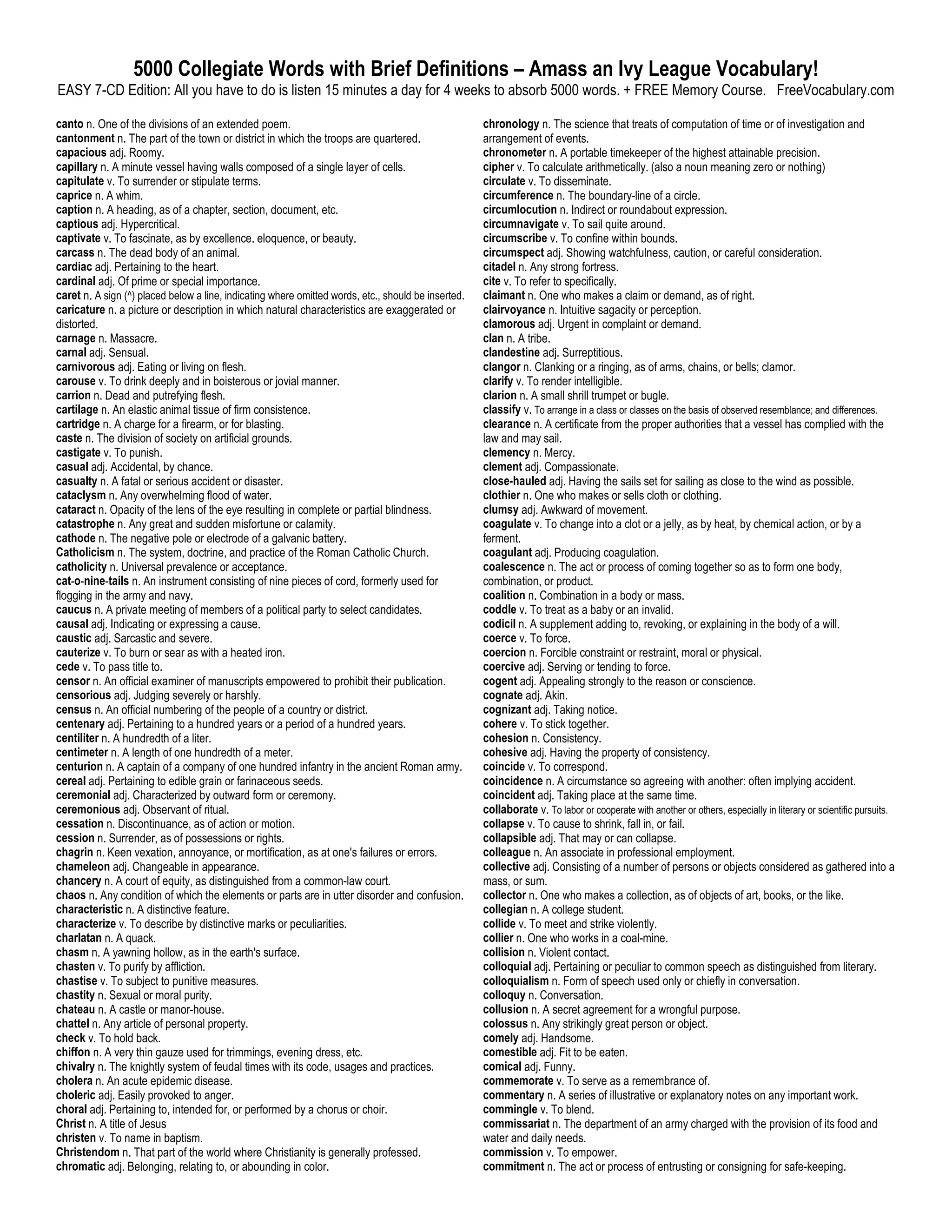 5000 toefl words | PDF