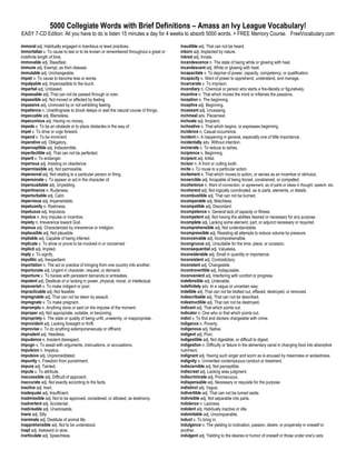 5000 toefl words vocabulary | PDF