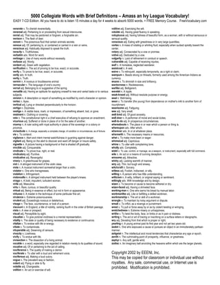 5000 toefl words vocabulary | PDF