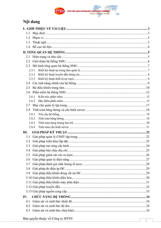 TÀI LIỆU KỸ THUẬT HỆ THỐNG GIÁM SÁT ĐIỀU KHIỂN CSHT TRẠM VIỄN THÔNG – SMU | PDF