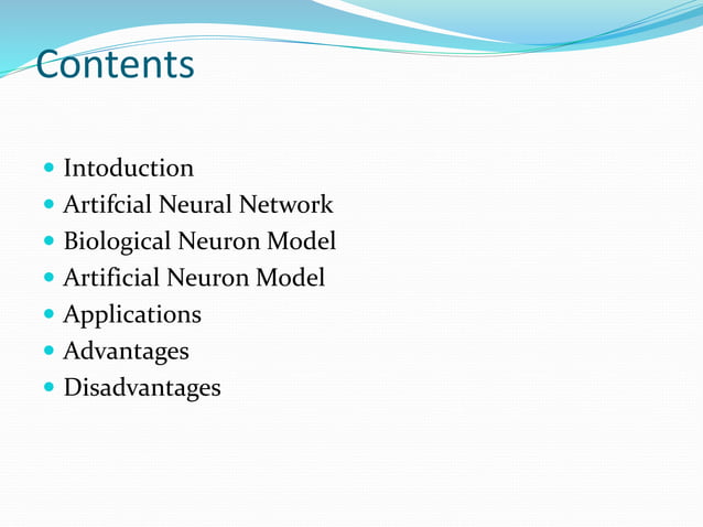 Artificial Neural Network | PPT