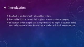 Feedbacck Amplifier | PPT