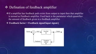 Feedbacck Amplifier | PPT