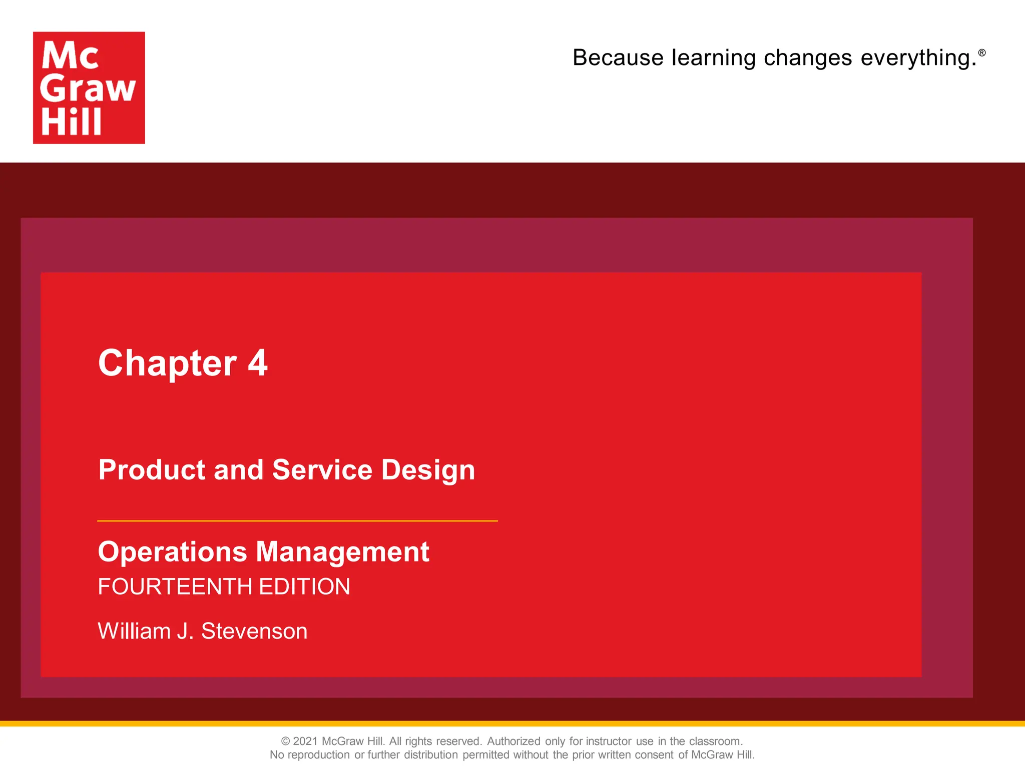 Chapter 4 product and service design operations management | PDF