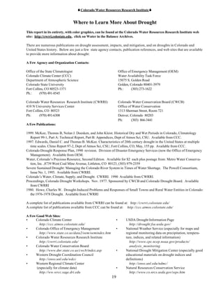 CWRRI WITB a history of drought in Colorado | PDF