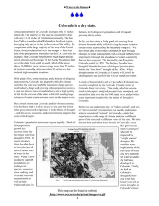 CWRRI WITB a history of drought in Colorado | PDF