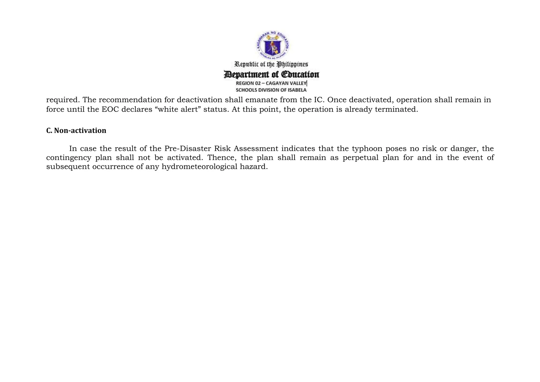 500732_NMIS CONTENGENCY PLAN_EARTHQUAKE.docx